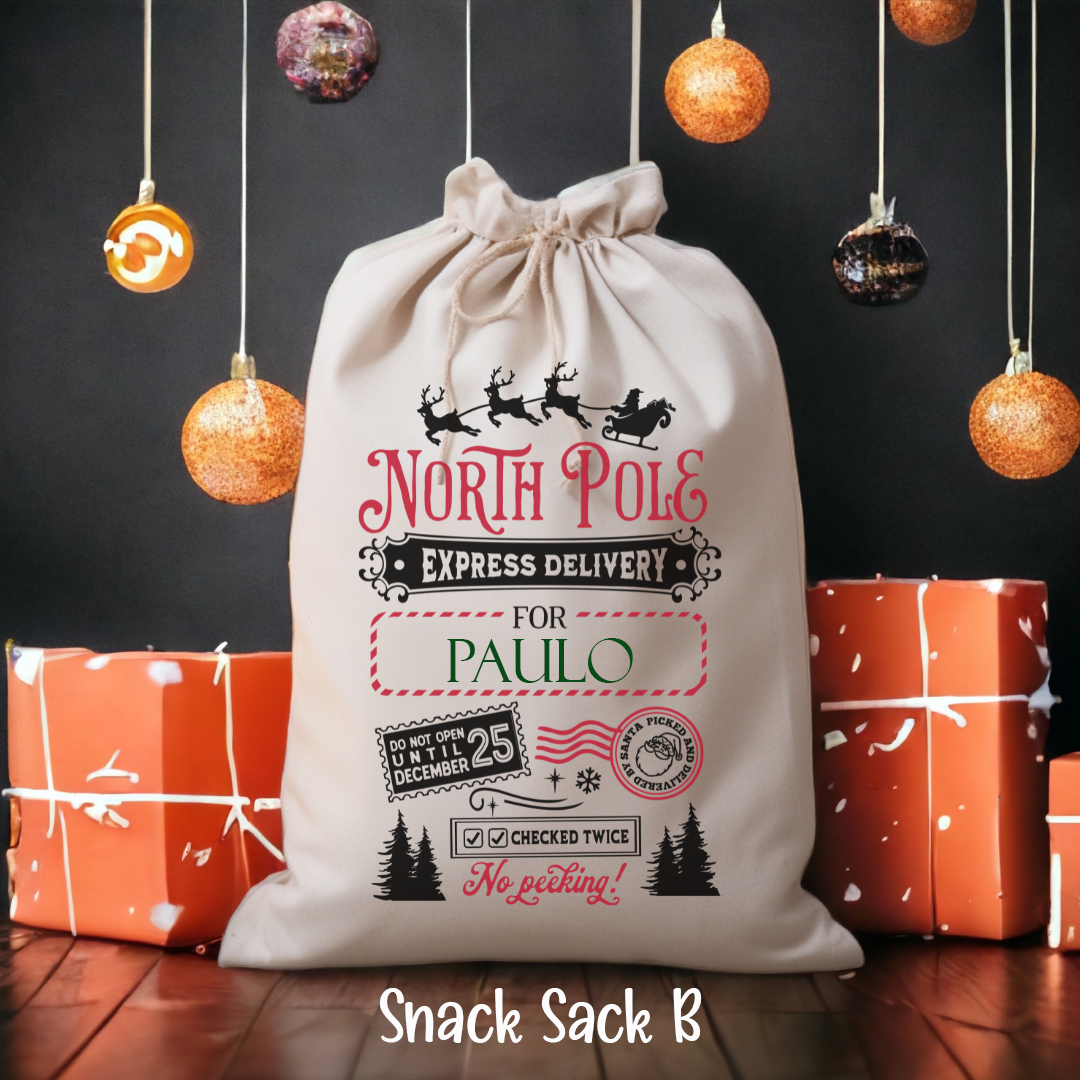 [PERSONALIZED] Santa Mini Snack Bags – Snackorama PH