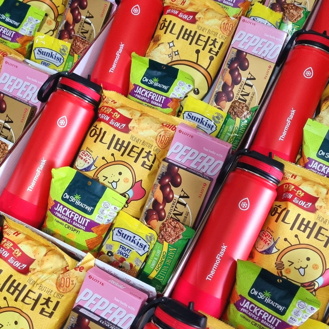 Sip and Snack Gift Box with Thermoflask – Snackorama PH